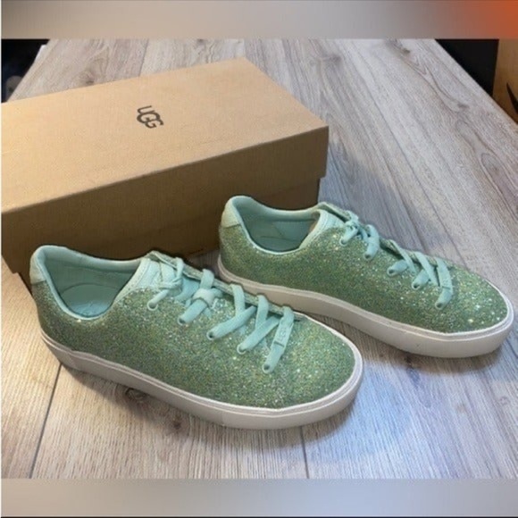UGG | Shoes | Ugg Zilo Green Chunky Glitter Shoes Sneakers | Poshmark